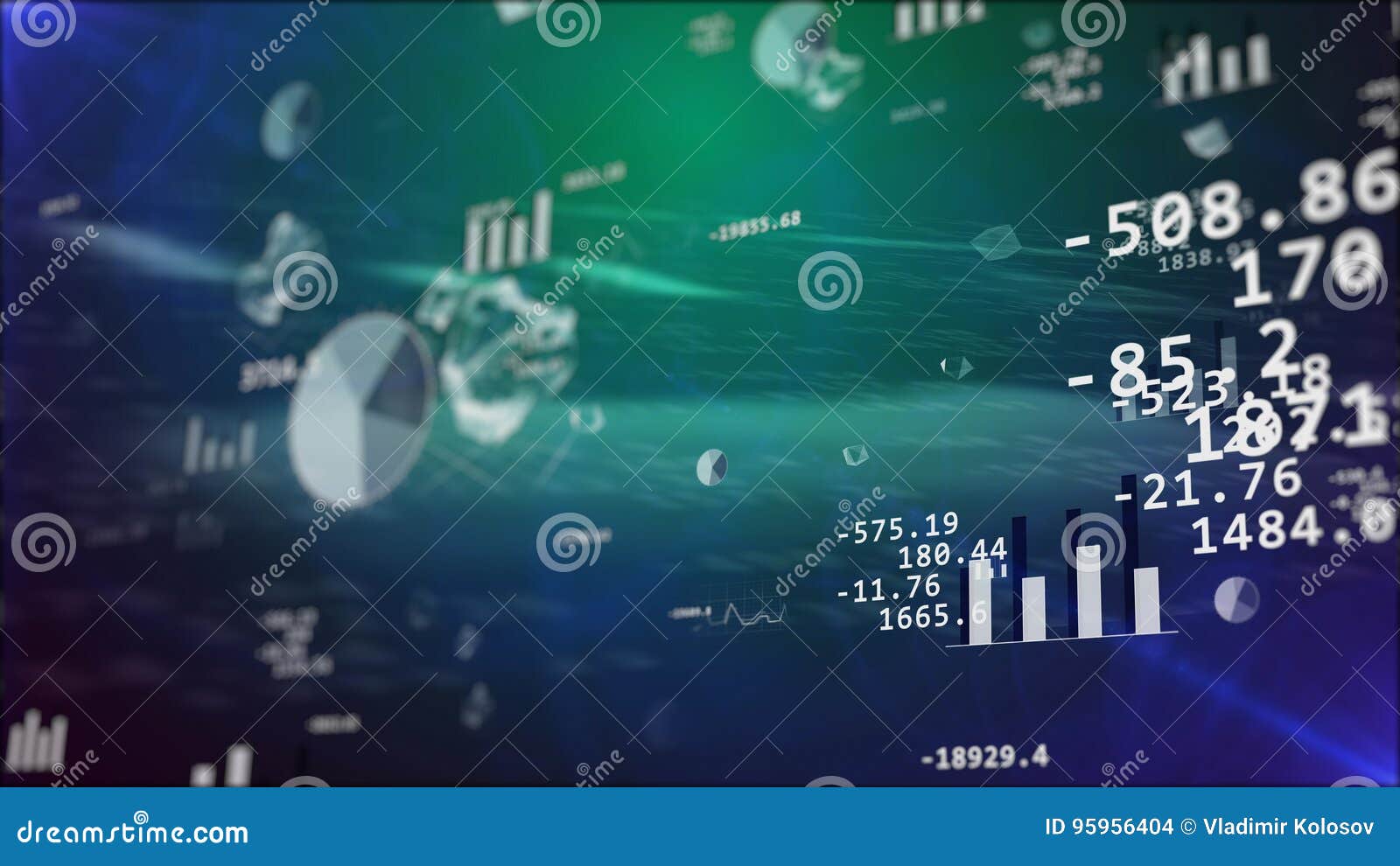 Business Background with Stock Market Elements Stock Illustration ...