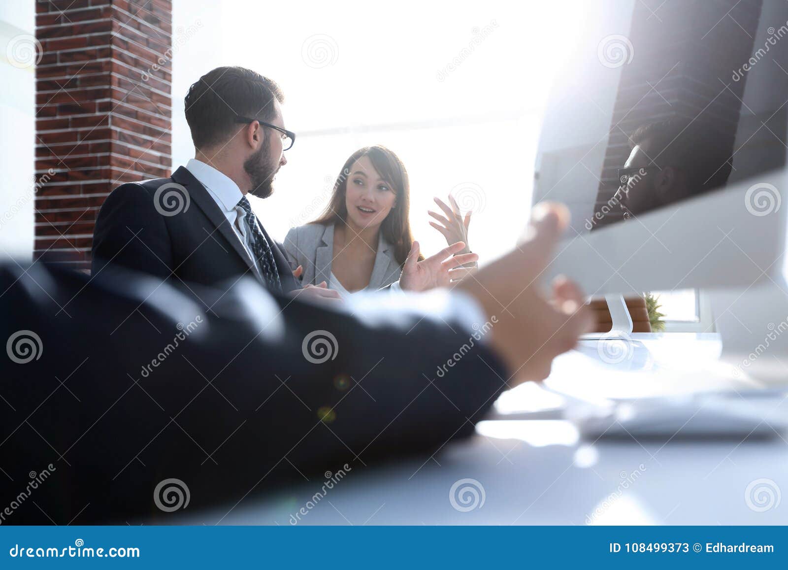 Business Background.business Team Talking Stock Image - Image of ...