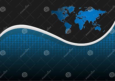 Business Background with World Map Stock Vector - Illustration of ...