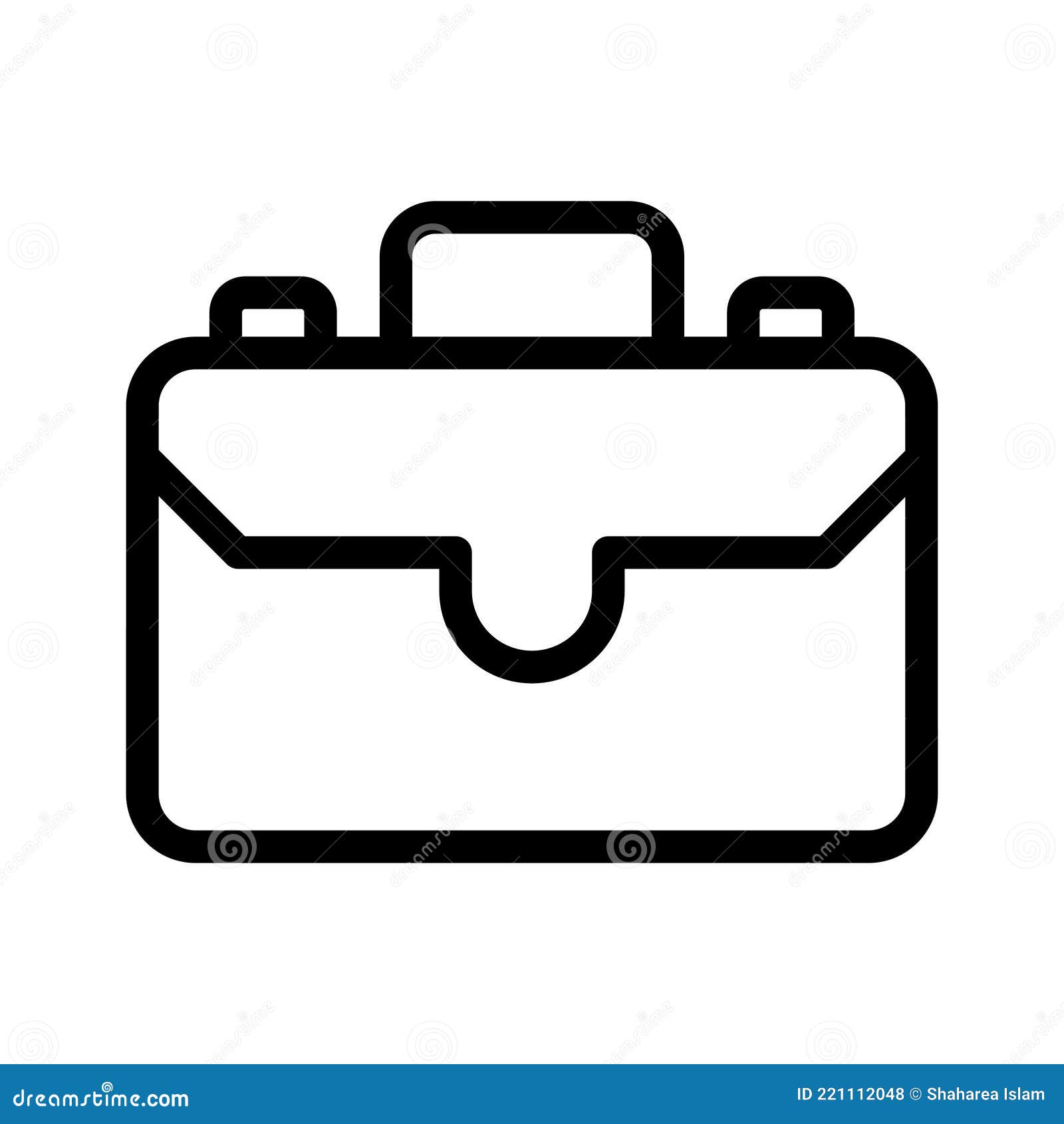 Business Bag Icon stock vector. Illustration of business - 221112048
