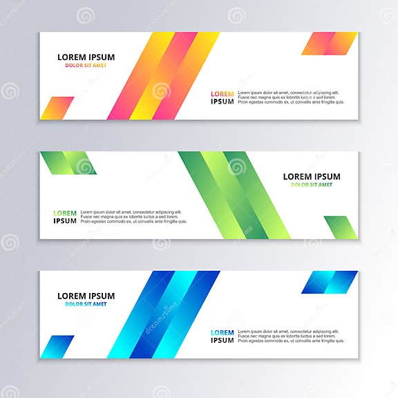 Business Banner Template, Gradient Color, Modern Layout, Web Header ... Business Banner Template, Gradient Color, Modern Layout, Web Header ...