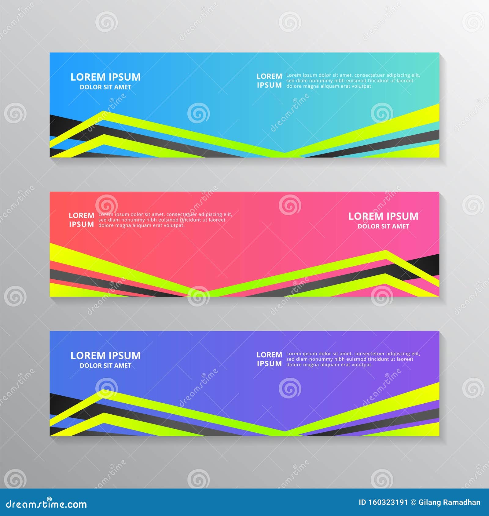 Business Banner Template, Web Header, Footer, Background Modern Design ...