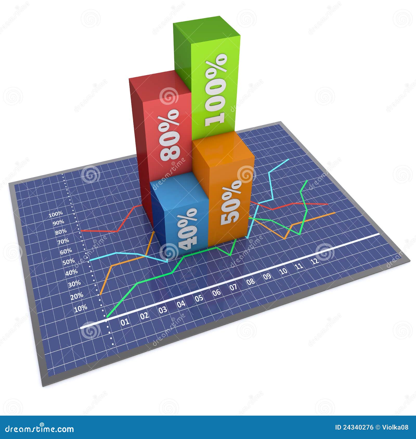 Business bar chart stock illustration. Illustration of abstract - 24340276
