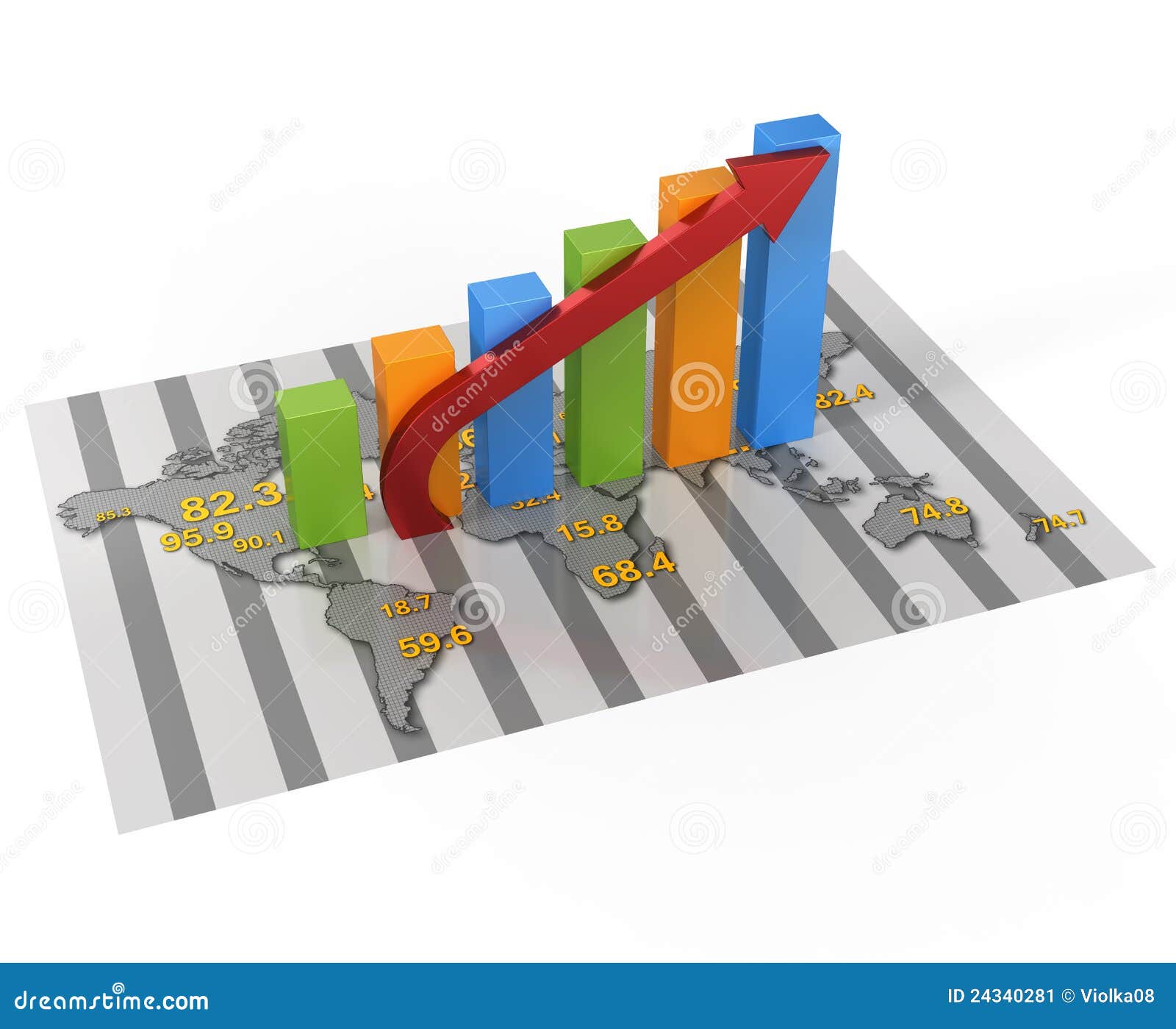 Business bar chart stock illustration. Illustration of market - 24340281