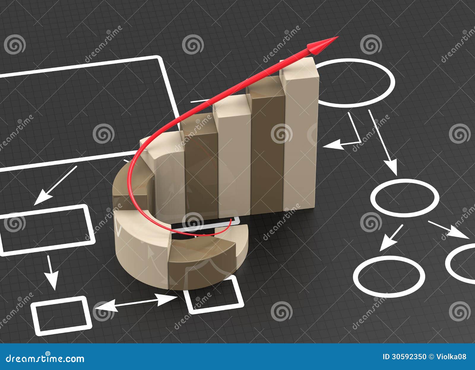 Business bar chart stock illustration. Illustration of account - 30592350