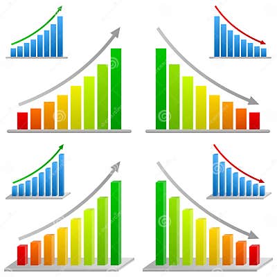 Business Bar Charts Set stock vector. Illustration of conceptual - 24861329