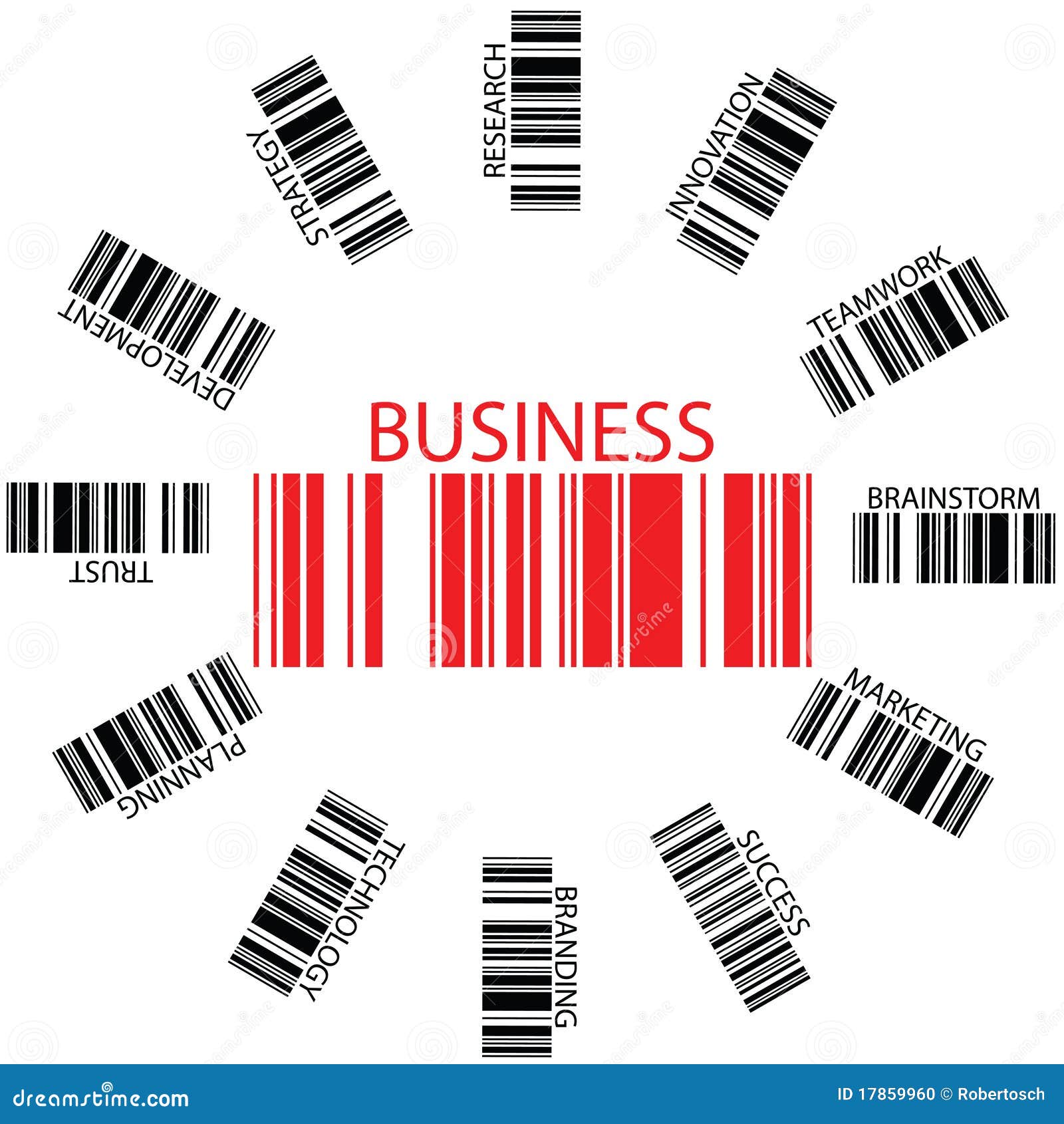 Business bar codes stock vector. Illustration of technology - 17859960