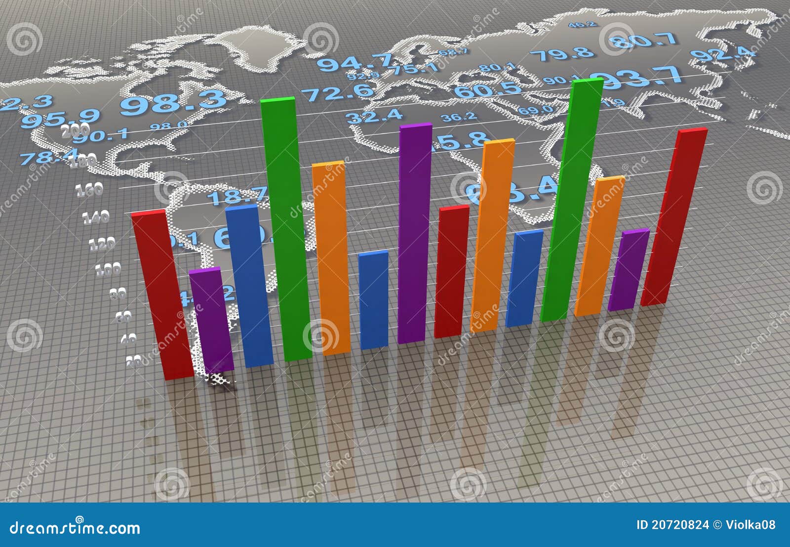 Business bar graph stock illustration. Illustration of business - 20720824