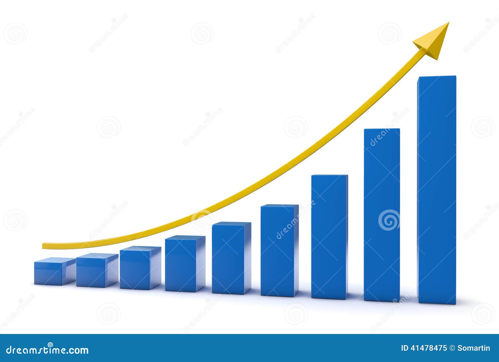 Business Bar Graph stock illustration. Illustration of finance - 41478475