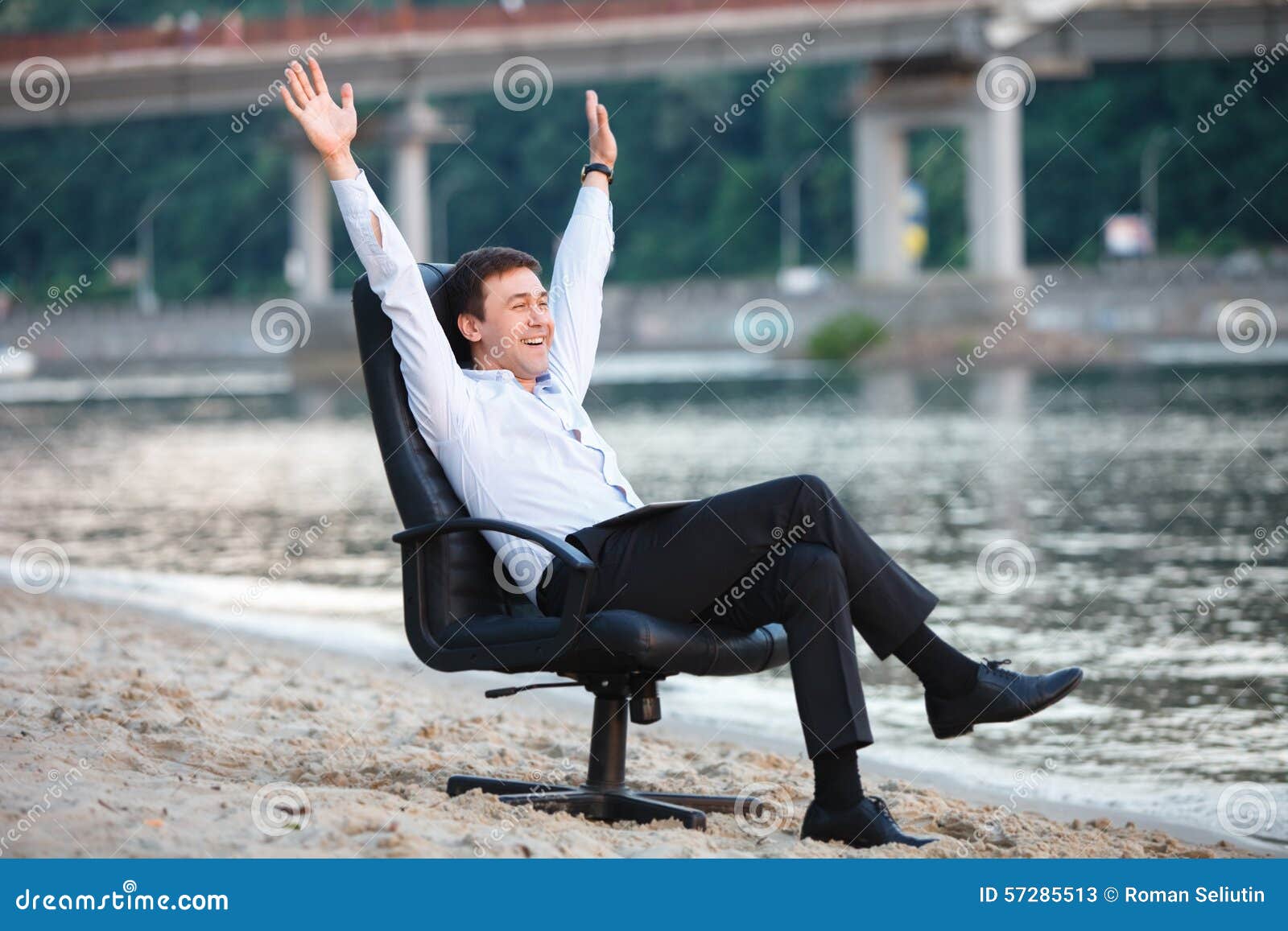 Business on the beach stock image. Image of challenge - 57285513