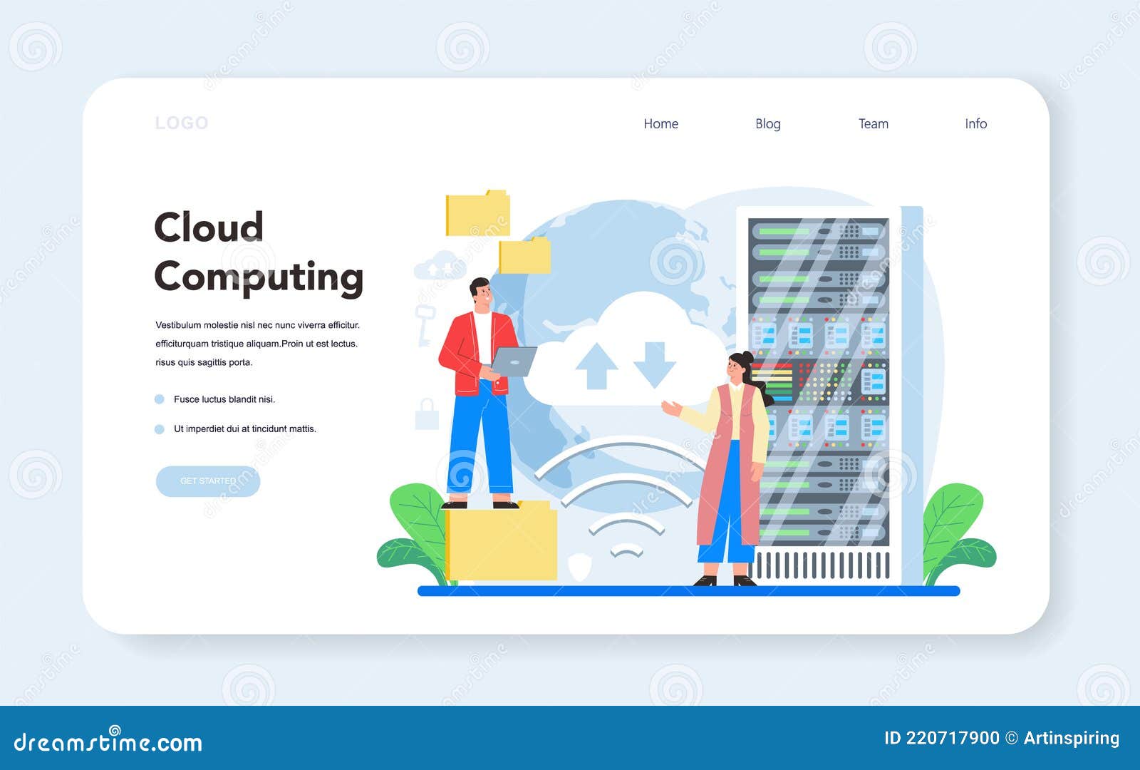 Business Big Data Analytics Web Banner or Landing Page. Chart and Graph Stock Vector ...