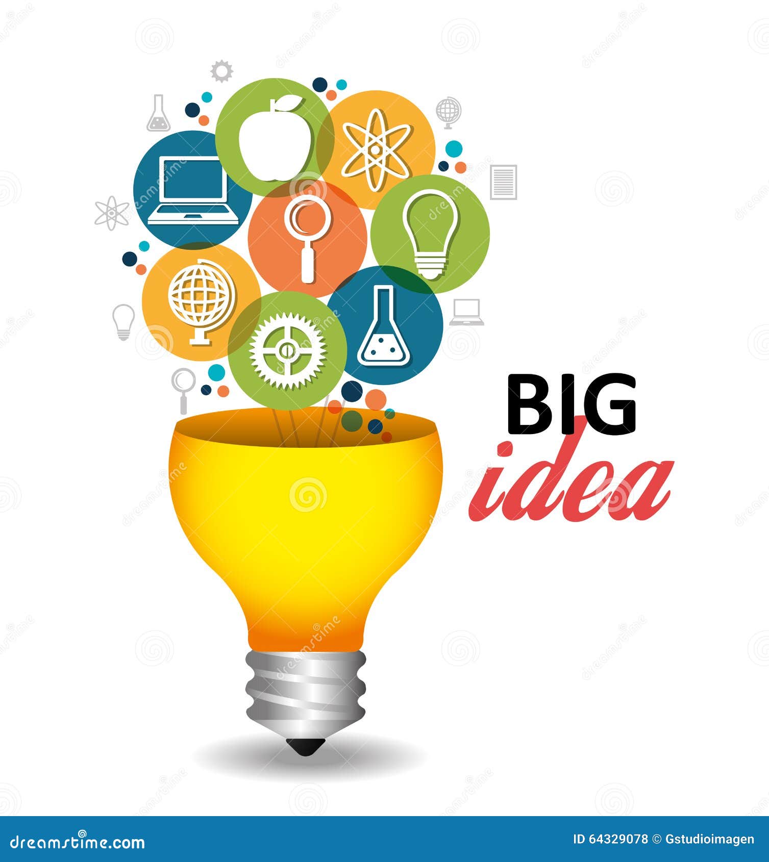 Business big idea stock illustration. Illustration of team - 64329078