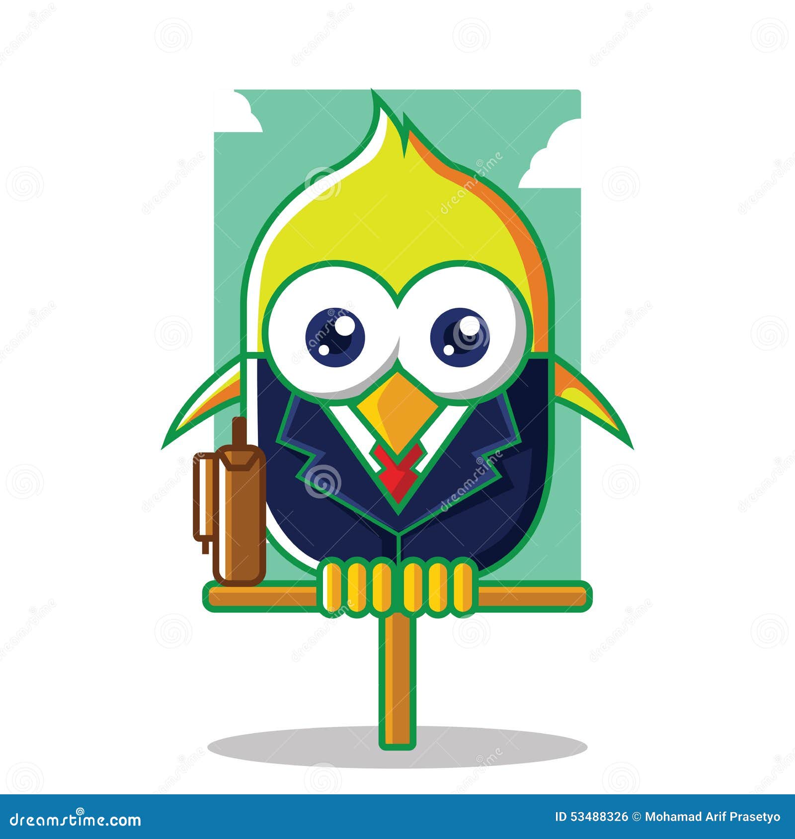 Business Bird stock illustration. Illustration of cartoon - 53488326