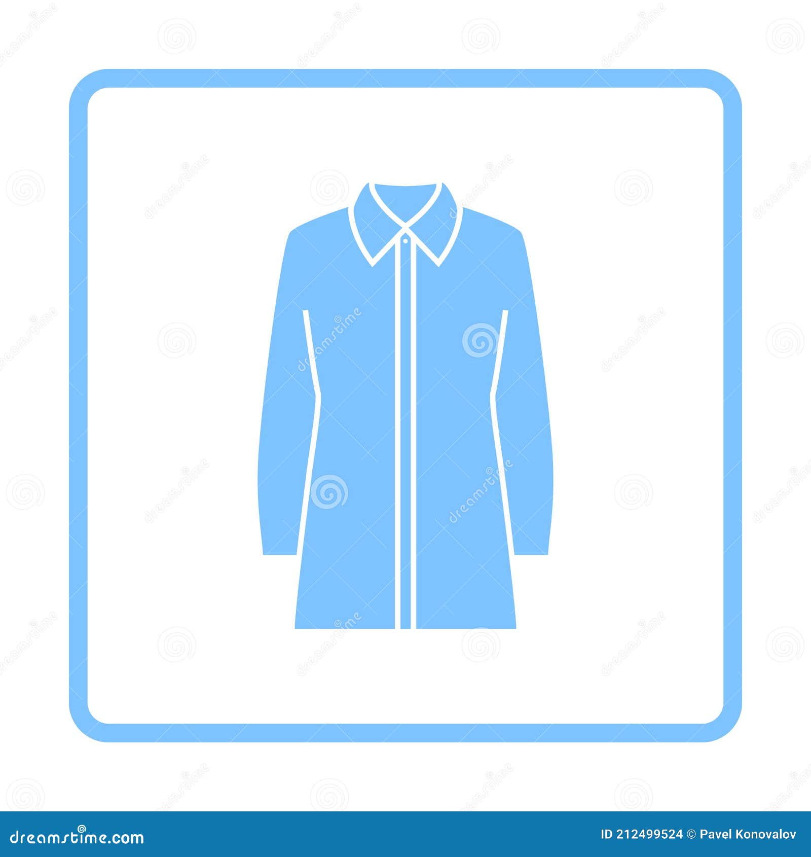 Business Blouse Icon stock vector. Illustration of garment - 212499524