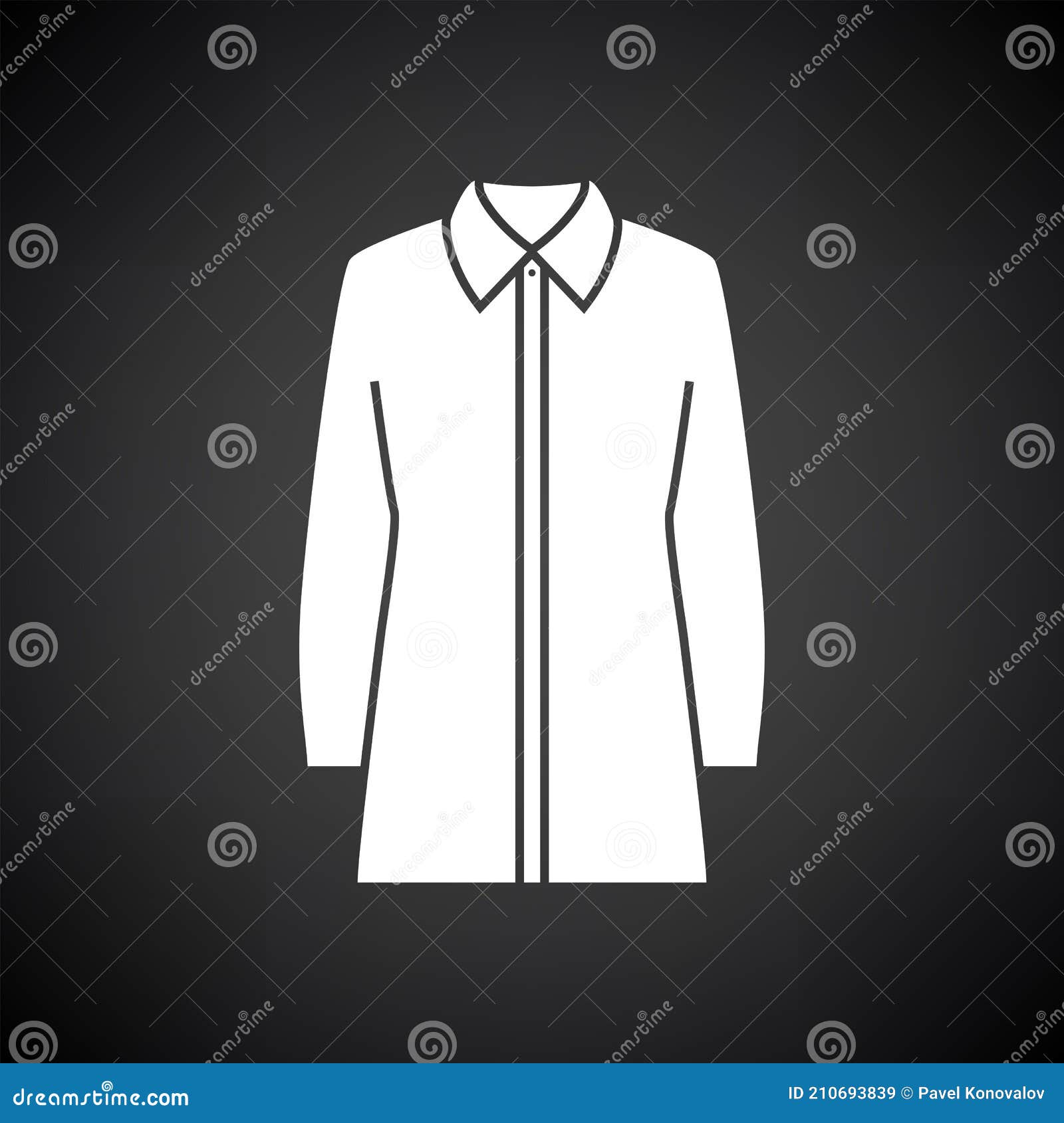 Business Blouse Icon stock vector. Illustration of icon - 210693839