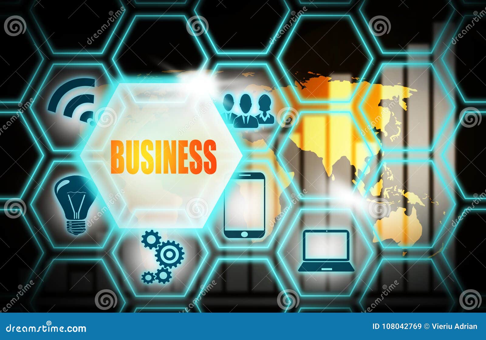 Business Background Model Concept Stock Illustration - Illustration of ...