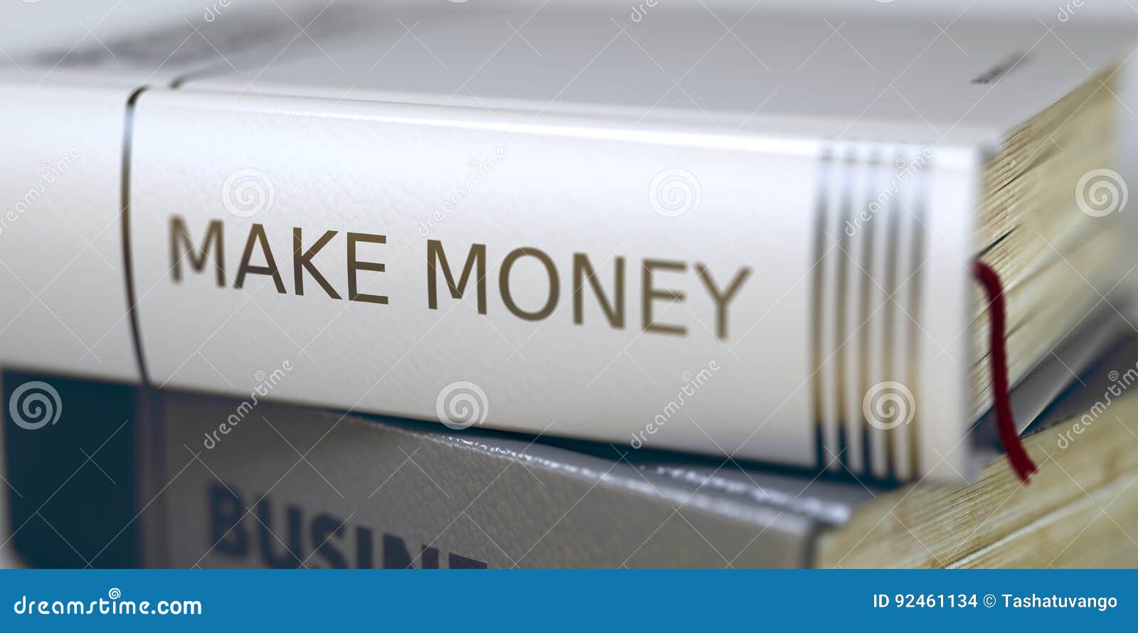 Business - Book Title. Make Money. 3D. Stock Photo - Image of money ...