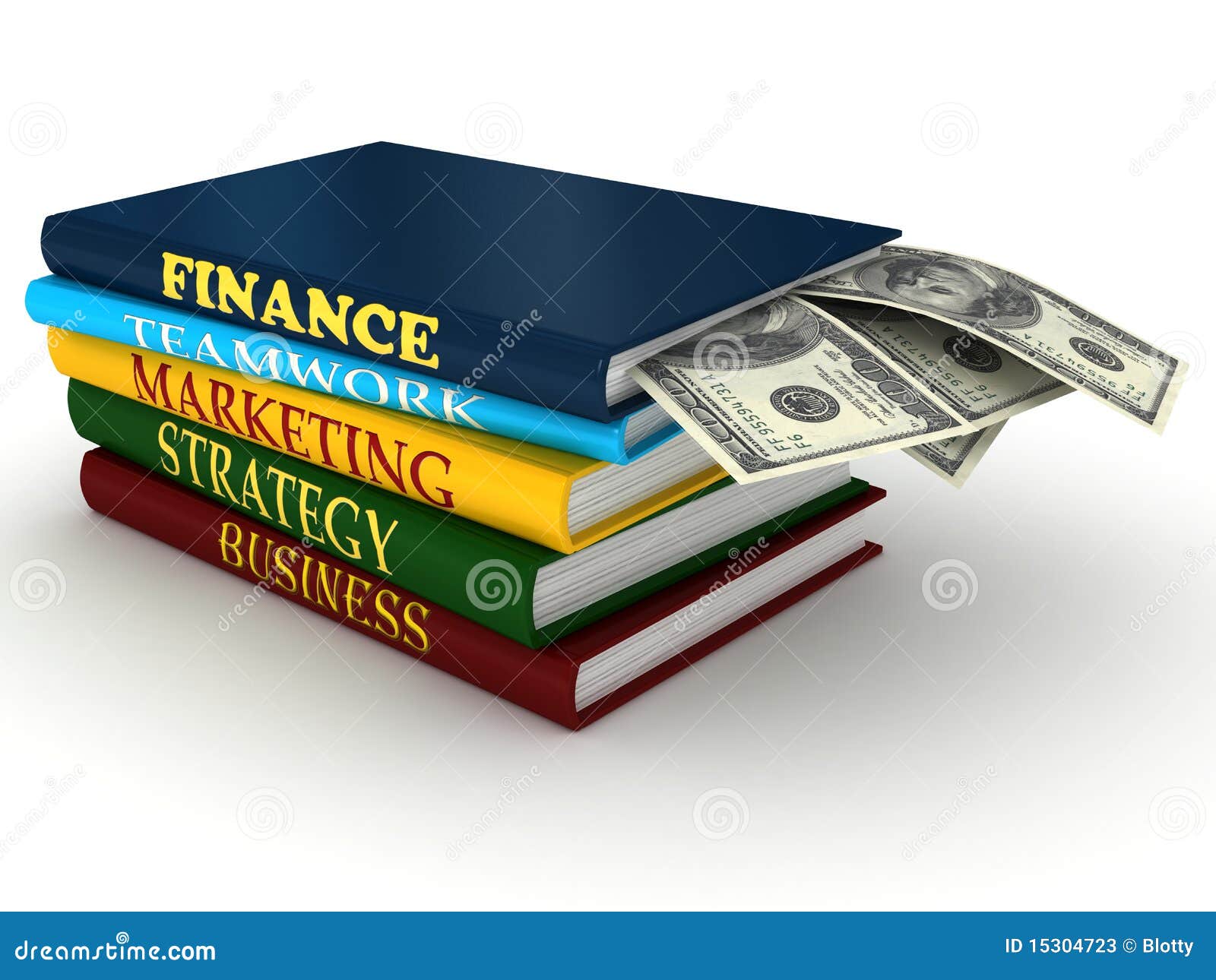 Business books with money stock illustration. Illustration of graphic ...