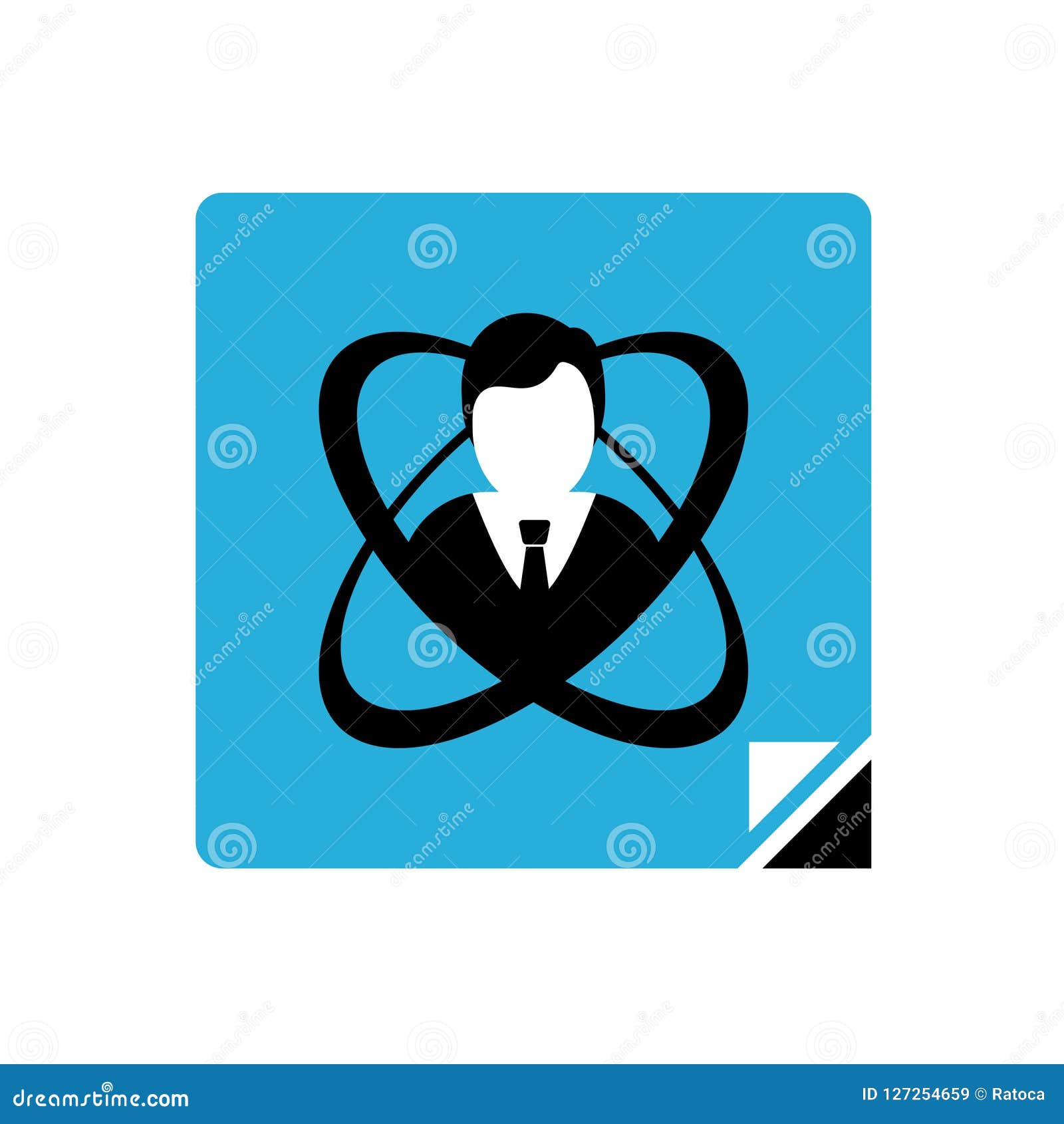 Business boss symbol stock vector. Illustration of icon - 127254659