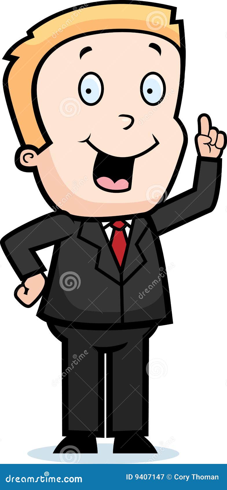 Business Boy stock vector. Illustration of child, happy - 9407147