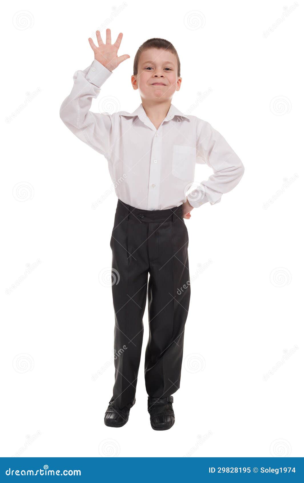 Business boy on white stock image. Image of happiness - 29828195