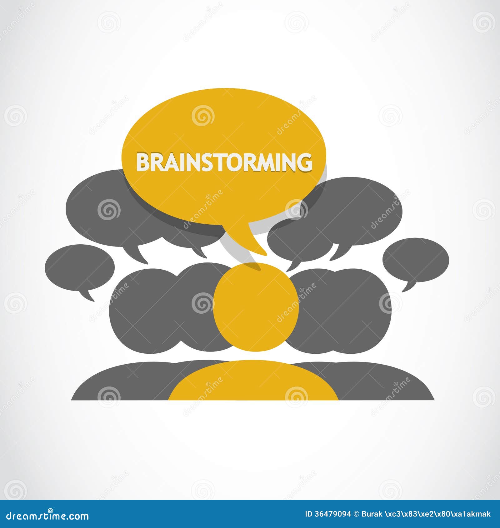 Business Brainstorming stock vector. Illustration of main - 36479094