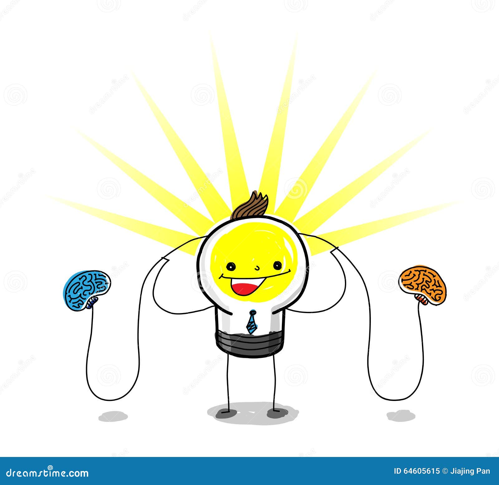 Business:Brainstorming stock illustration. Illustration of injected ...