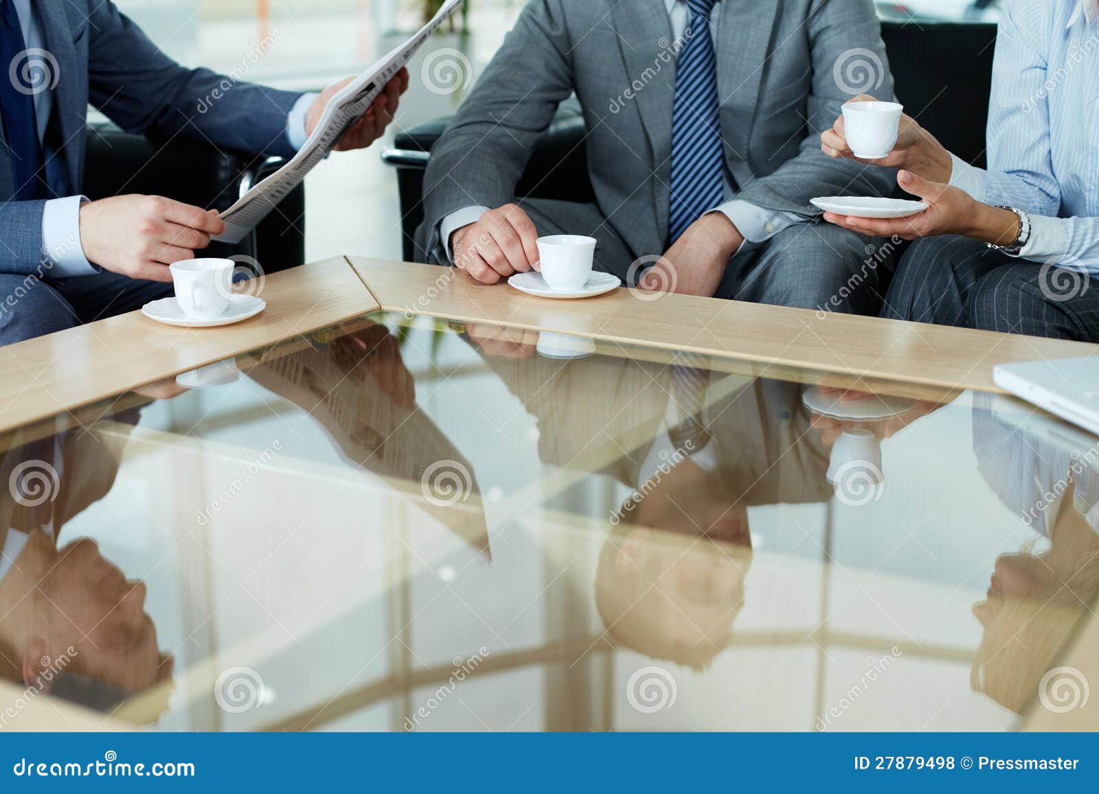 Business break stock photo. Image of female, office, newspaper - 27879498