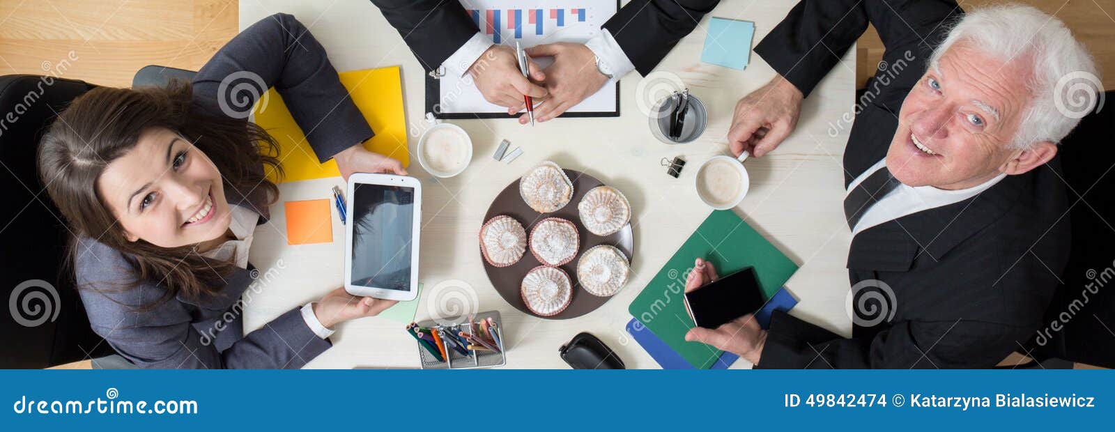 Business Break in the Office Stock Photo - Image of company, delicious ...
