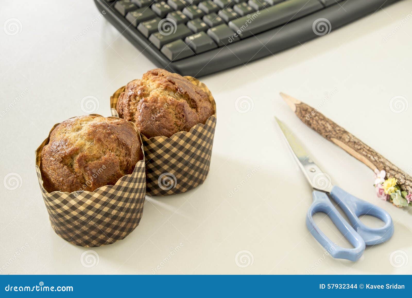 Business Breakfast Cafe, Muffin, in Office Stock Photo - Image of ...