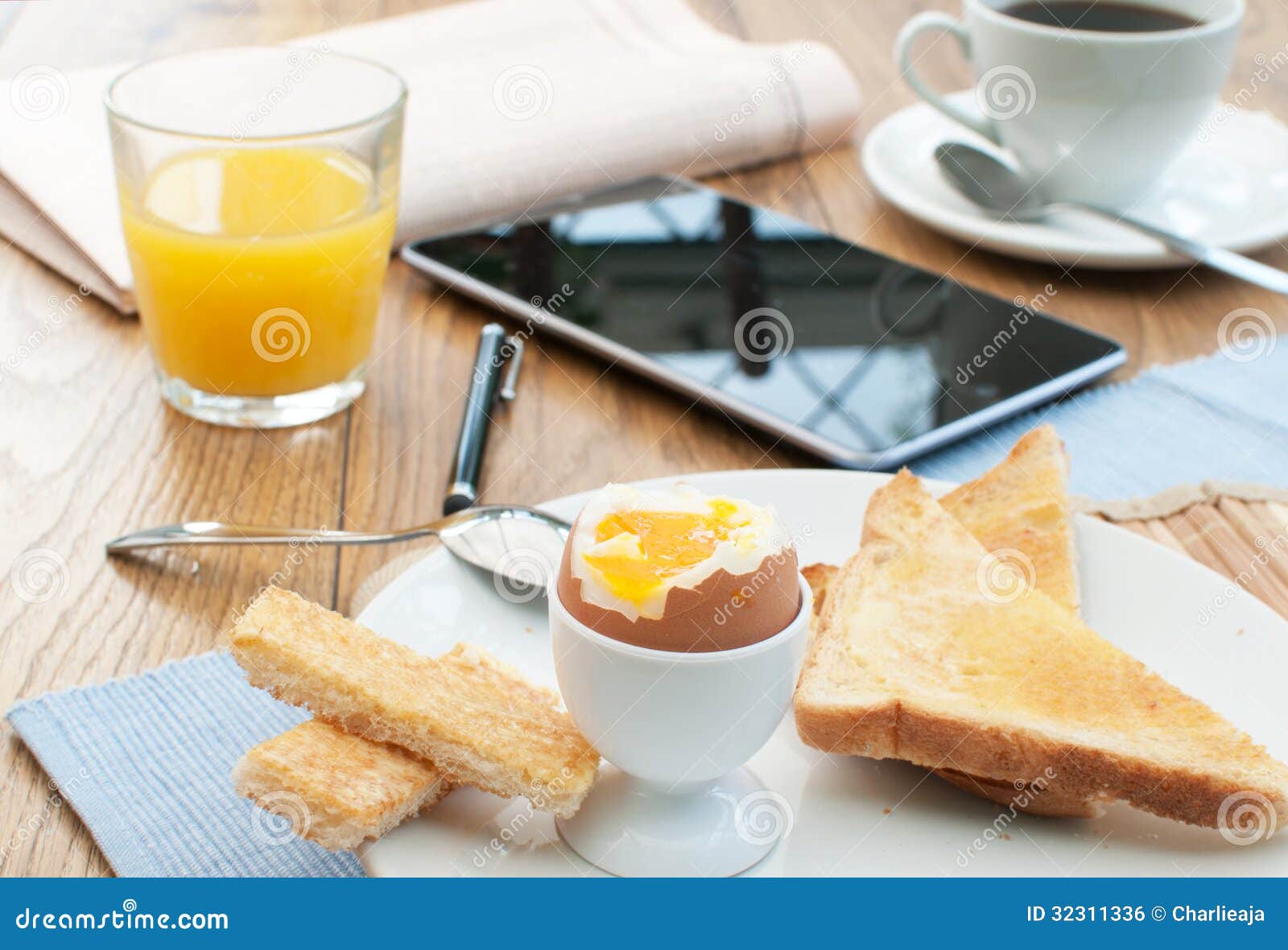 Business breakfast stock photo. Image of office, cafe - 32311336