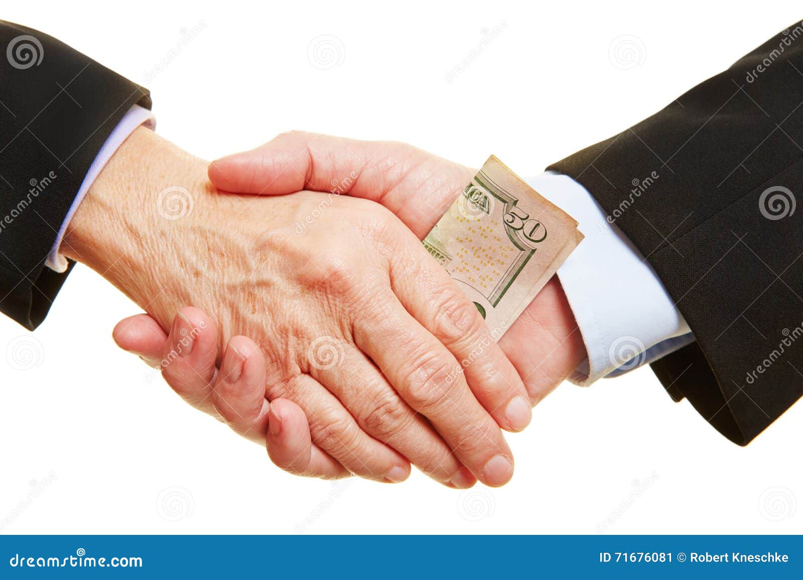 Business Bribery and Corruption Stock Image - Image of money, give ...