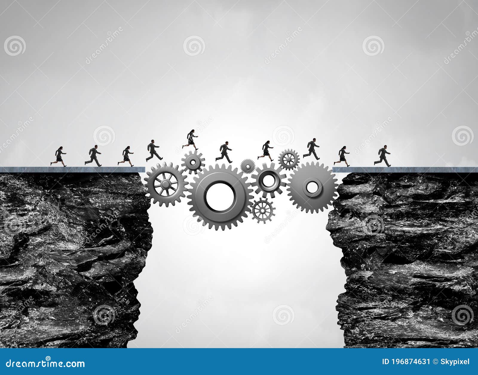 Business Bridge stock illustration. Illustration of bridge - 196874631