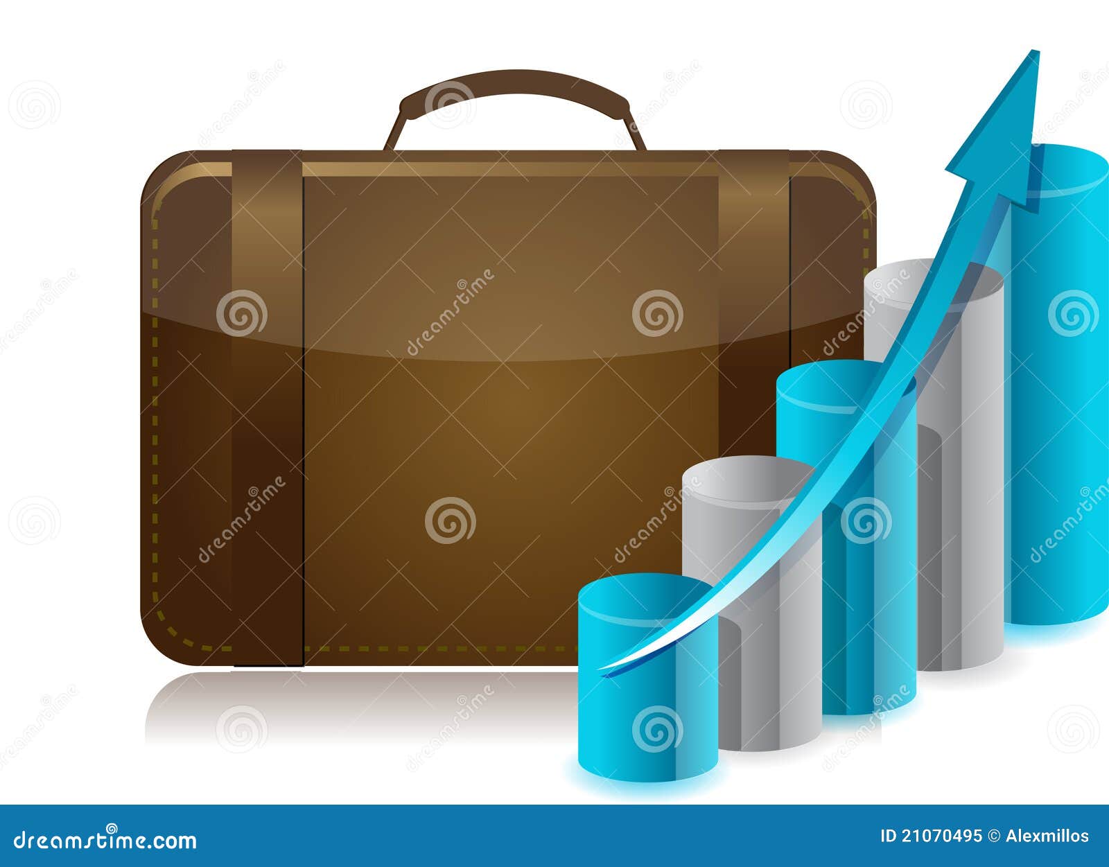 Business Briefcase Illustration Design Stock Vector - Illustration of ...