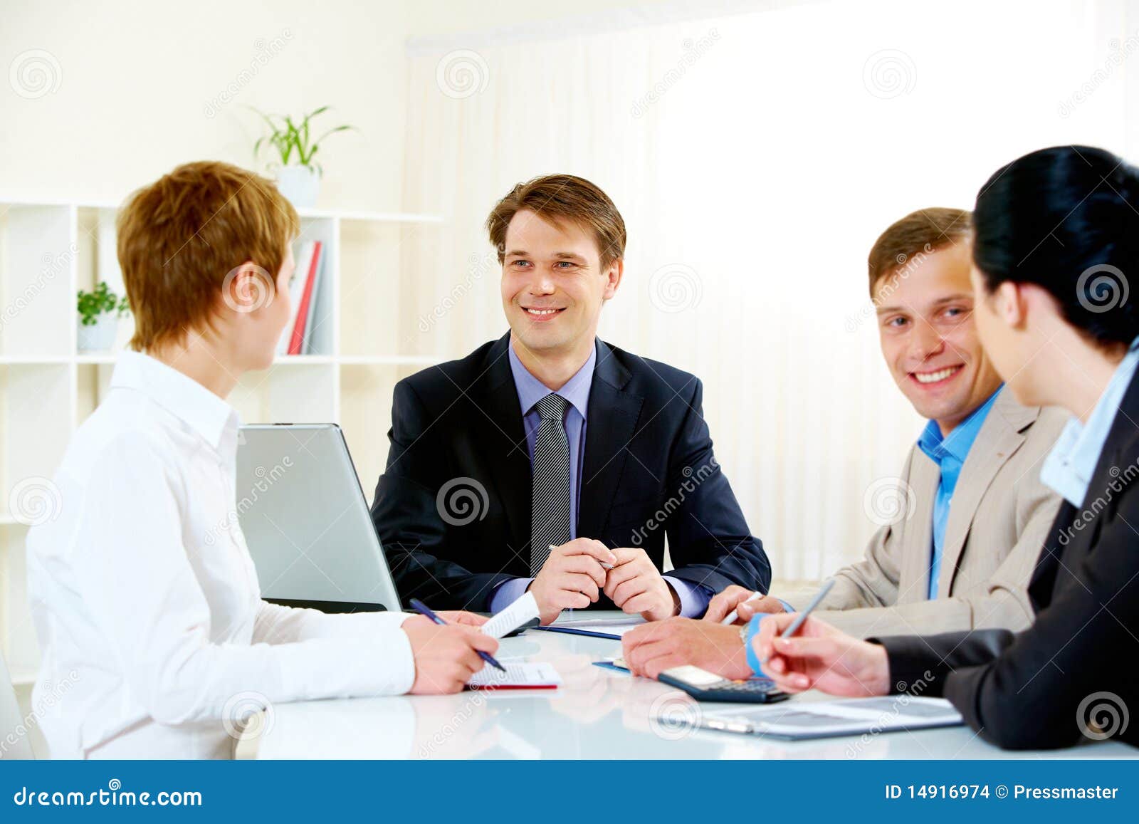 Business briefing stock photo. Image of communication - 14916974