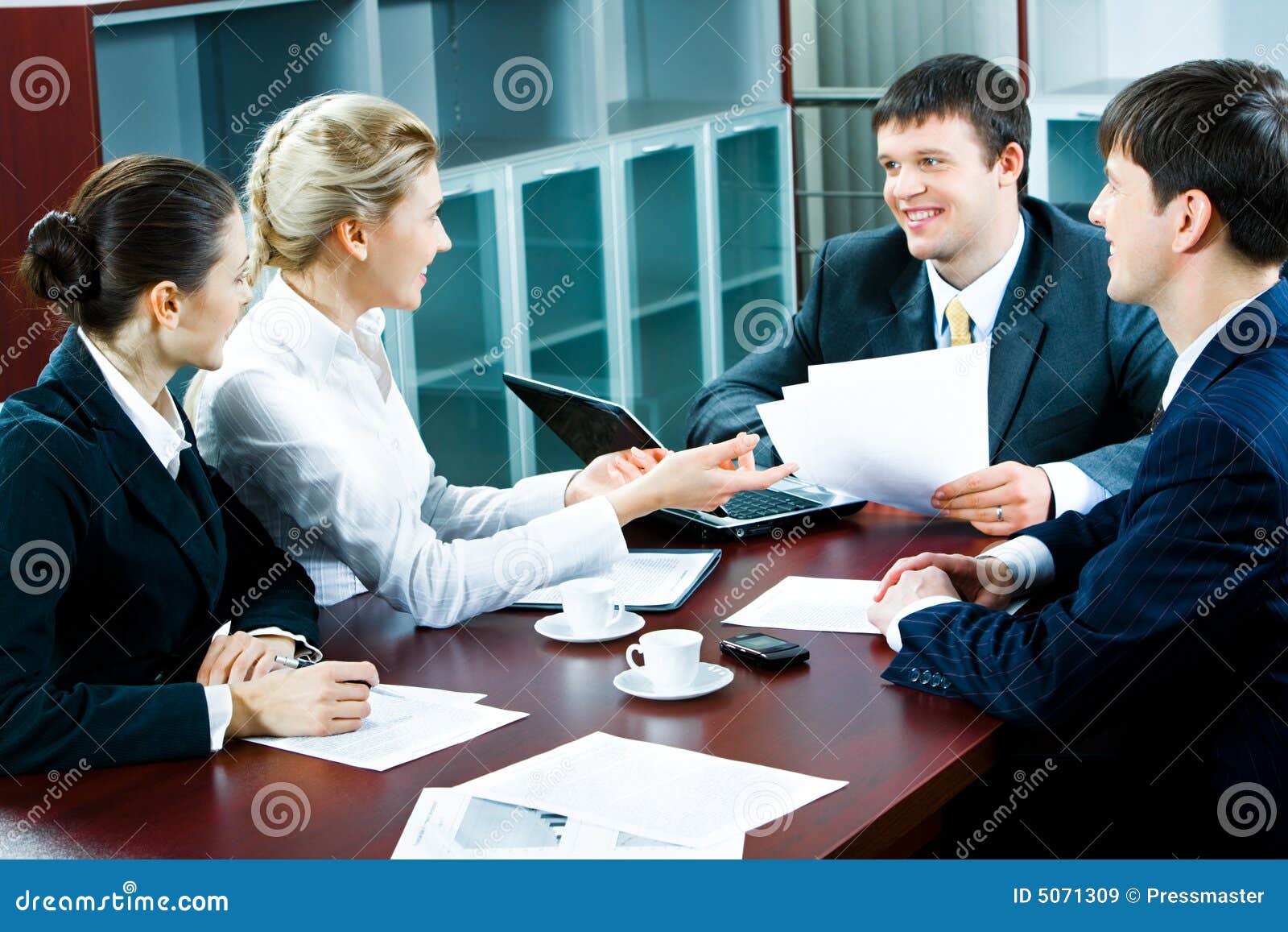 Business briefing stock image. Image of planning, laptop - 5071309