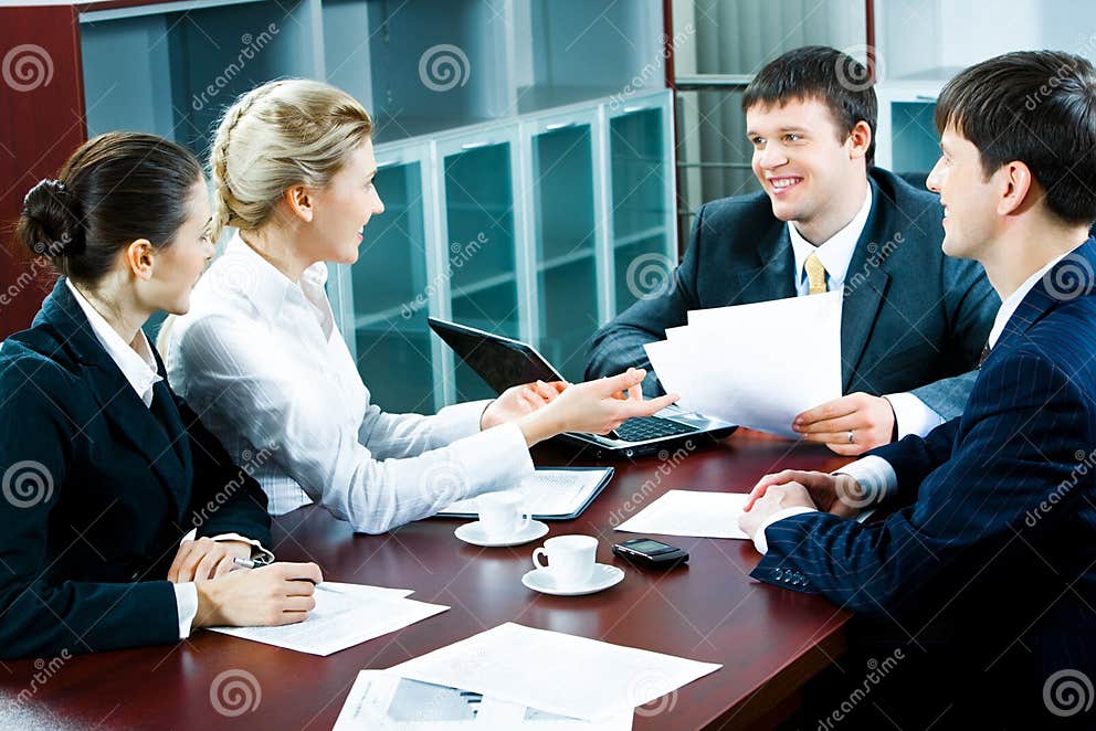 Business briefing stock image. Image of planning, laptop - 5071309