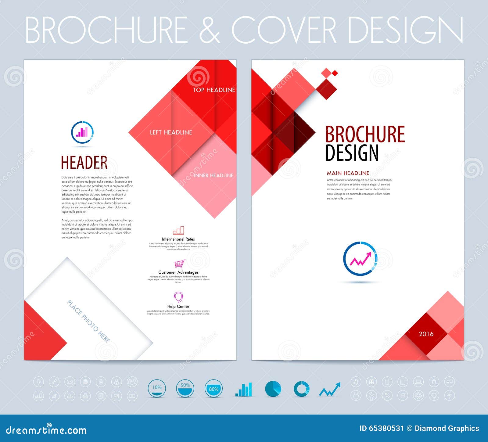 Booklet Design Vector Layouts Set Royalty-Free Stock Photography ...