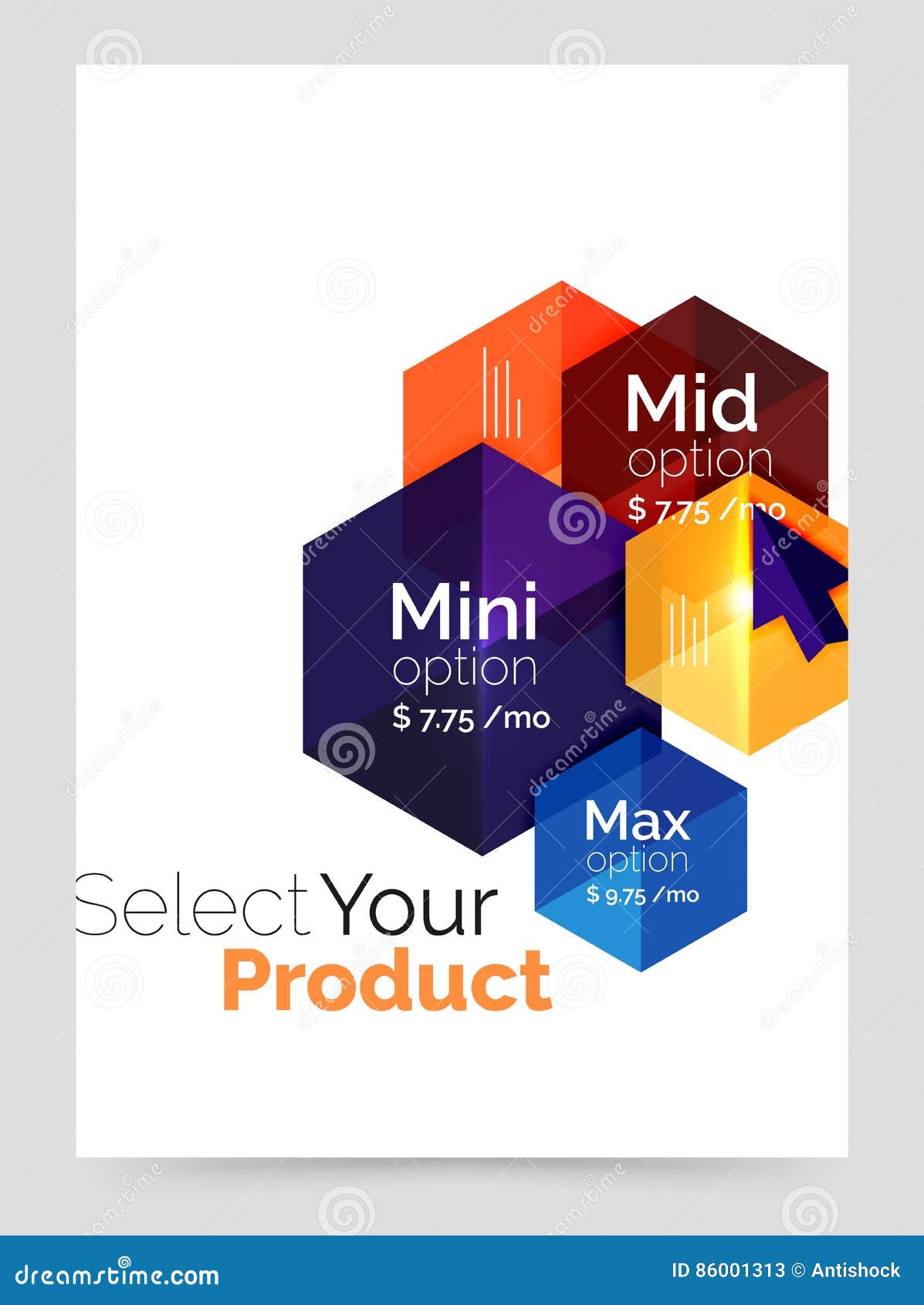 Business A4 Brochure or Flyer Template with Options Stock Vector ...