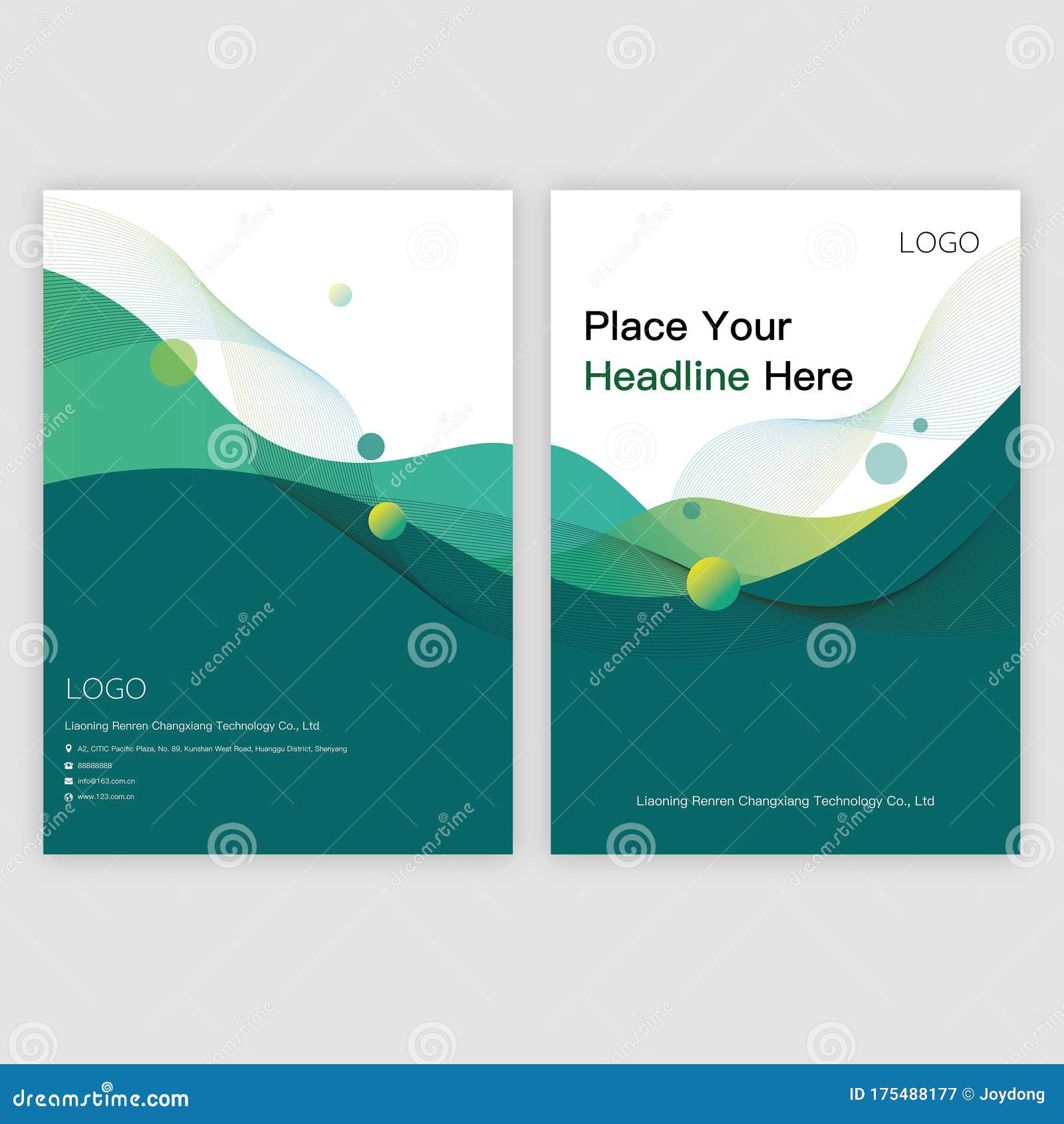 Green Technology Vector Cover Design Stock Vector - Illustration of ...