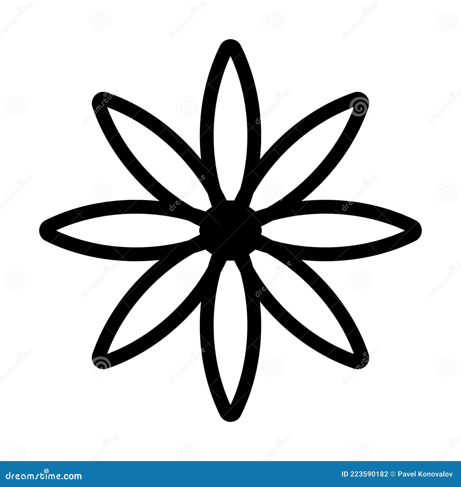 Business Brooch Icon stock vector. Illustration of outline - 223590182