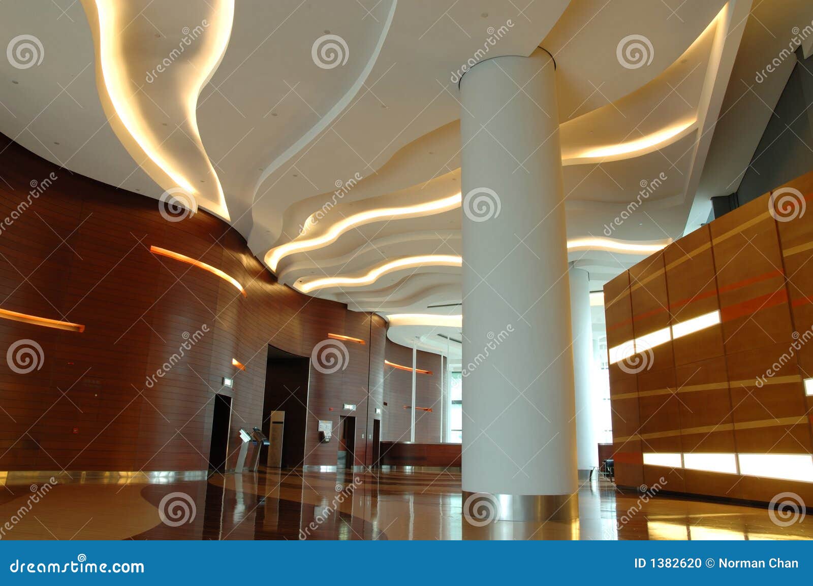 Business Building Architecture Interior Stock Photo - Image of light ...