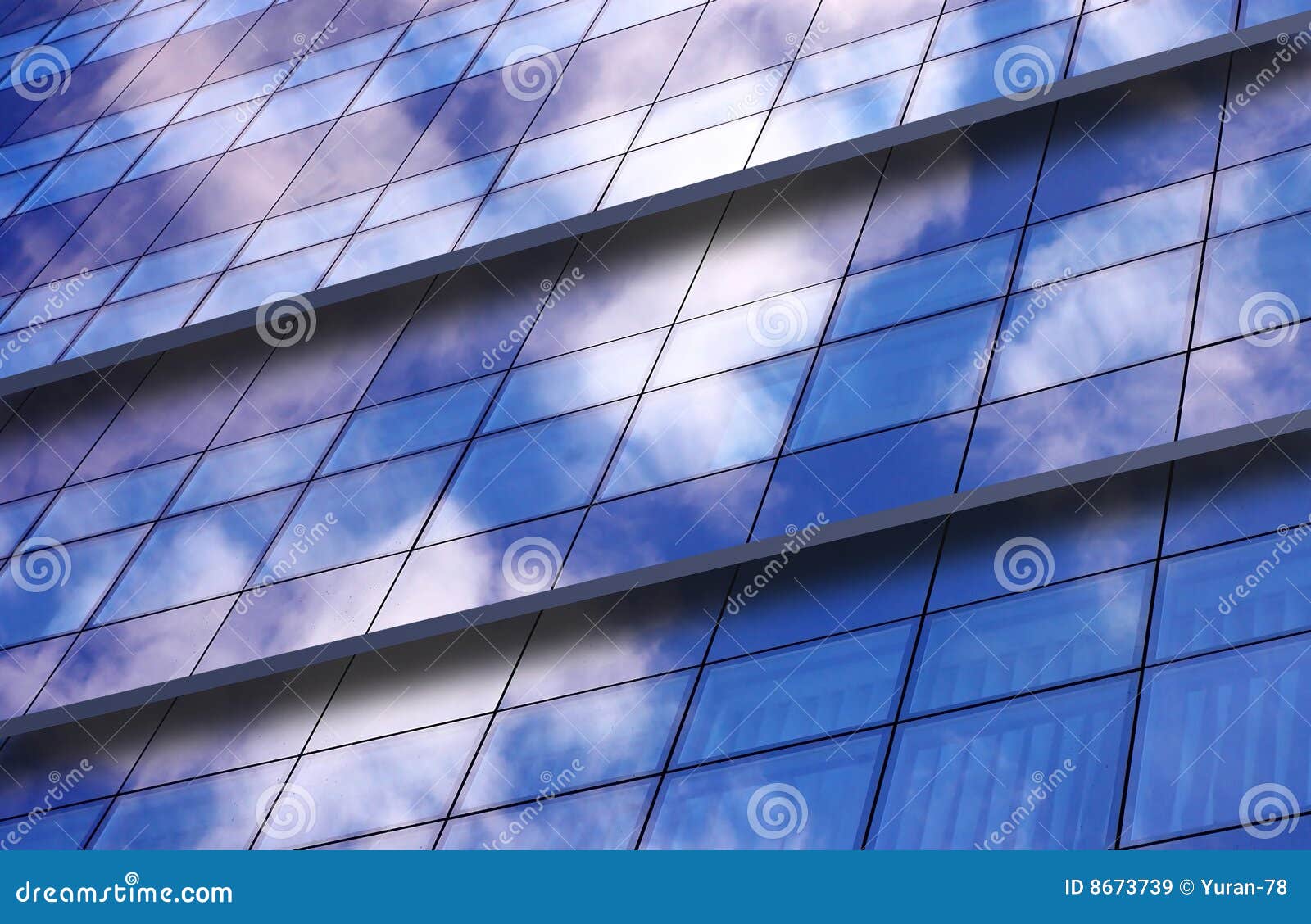 Business Building on Blue Sky Background Stock Image - Image of ...