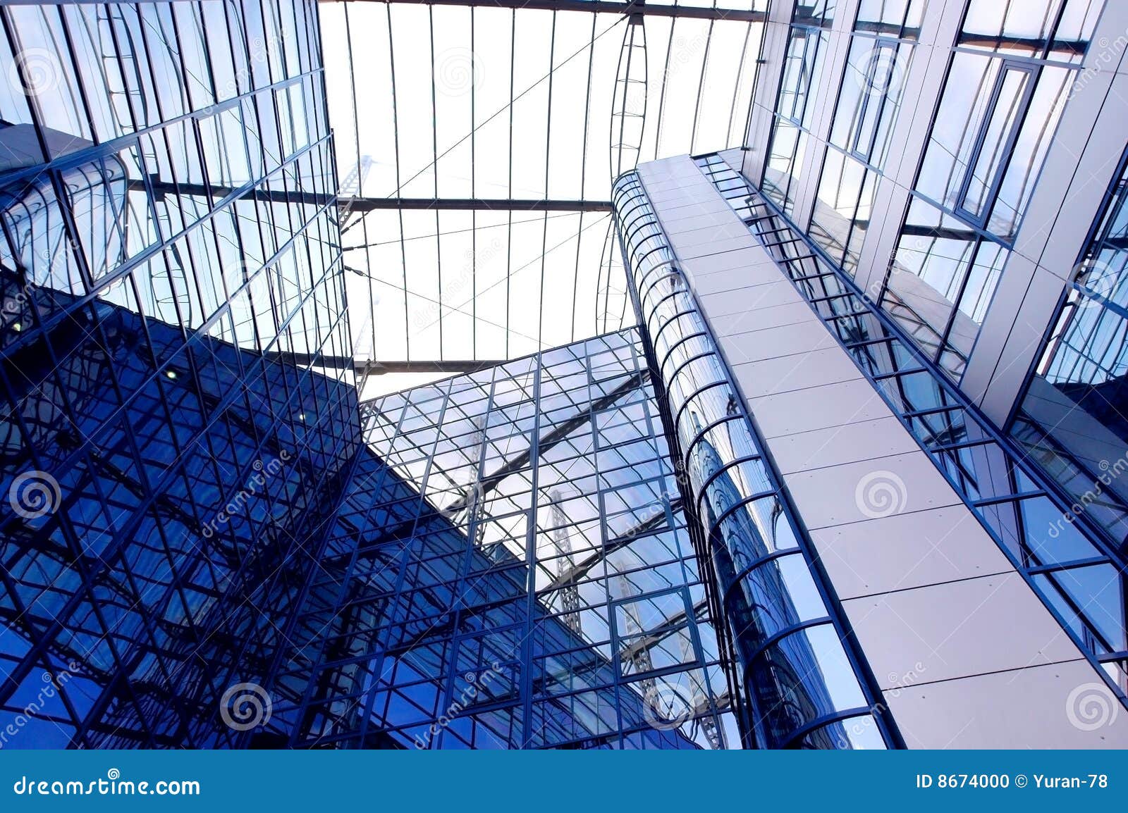 Business Building on Blue Sky Background Stock Photo - Image of ...