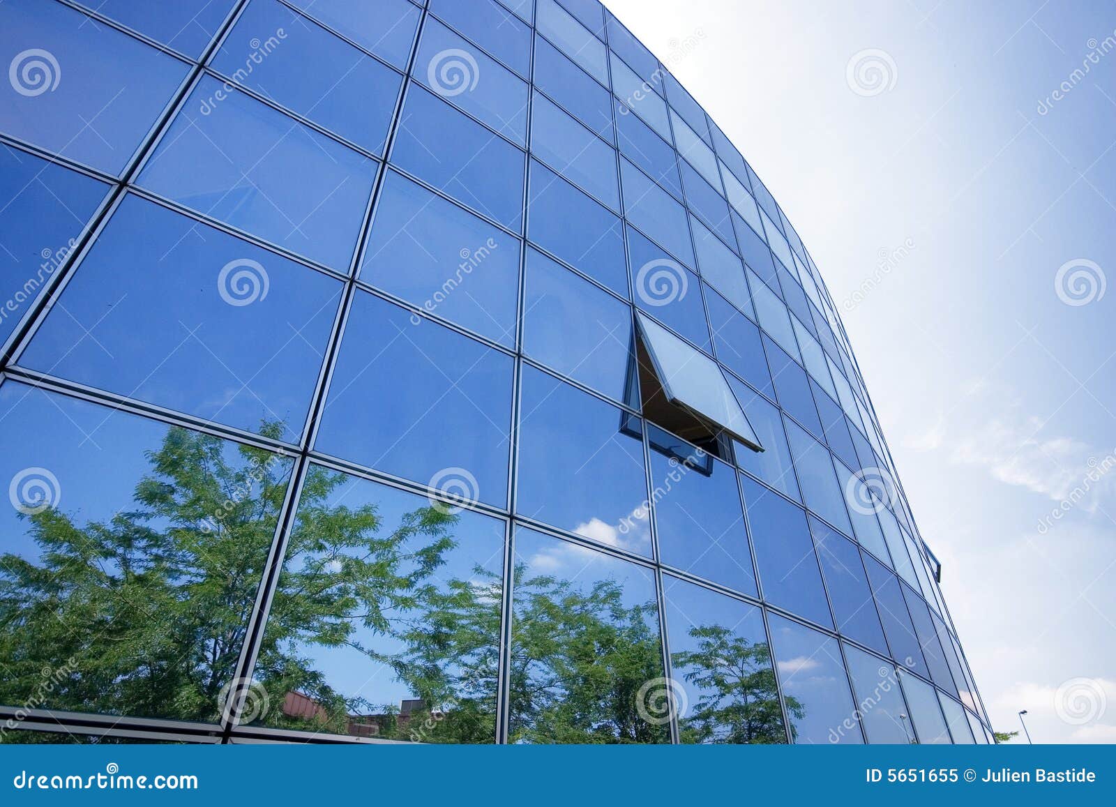 Business Building Reflections Stock Image - Image of tree, structure ...
