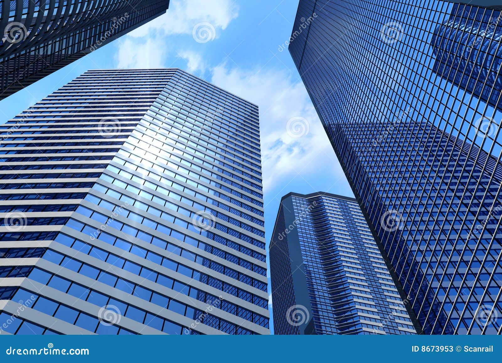 Business buildings stock illustration. Illustration of economics - 8673953