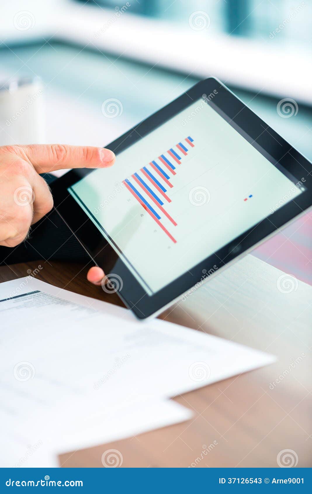 Business - Businessman Working with Tablet Computer Stock Image - Image ...