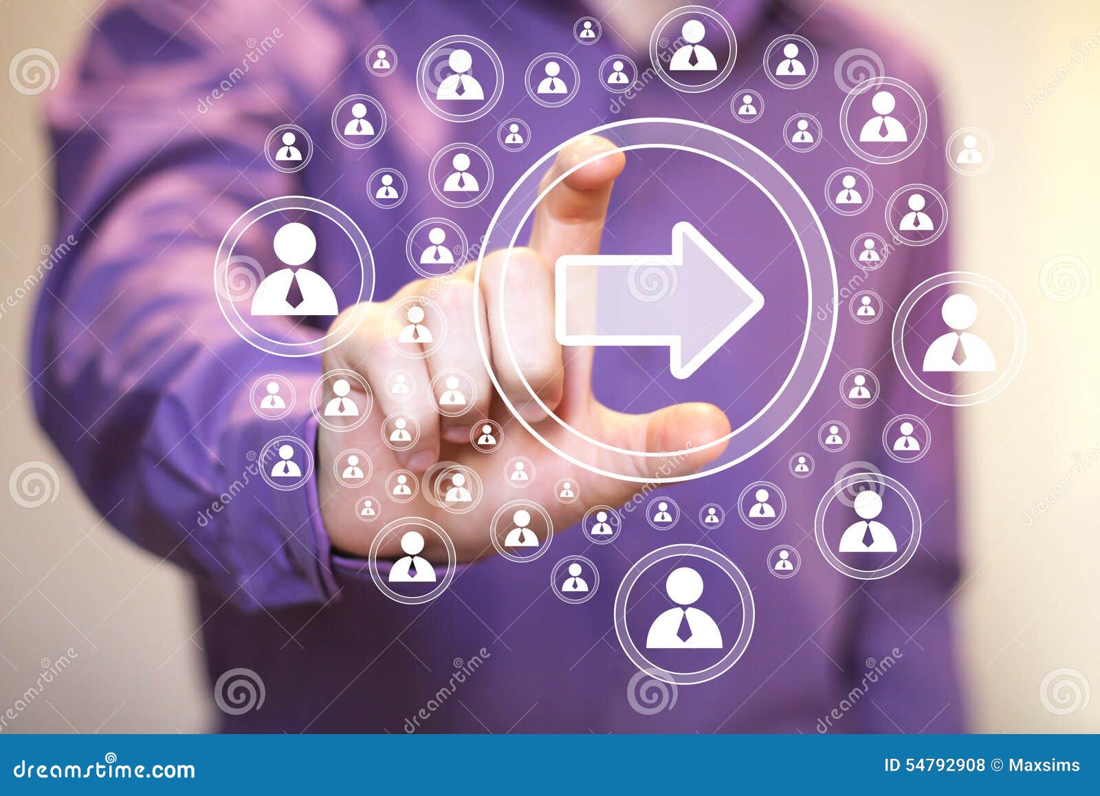 Business Button Arrow Icon Connection Communication Web Stock Photo ...