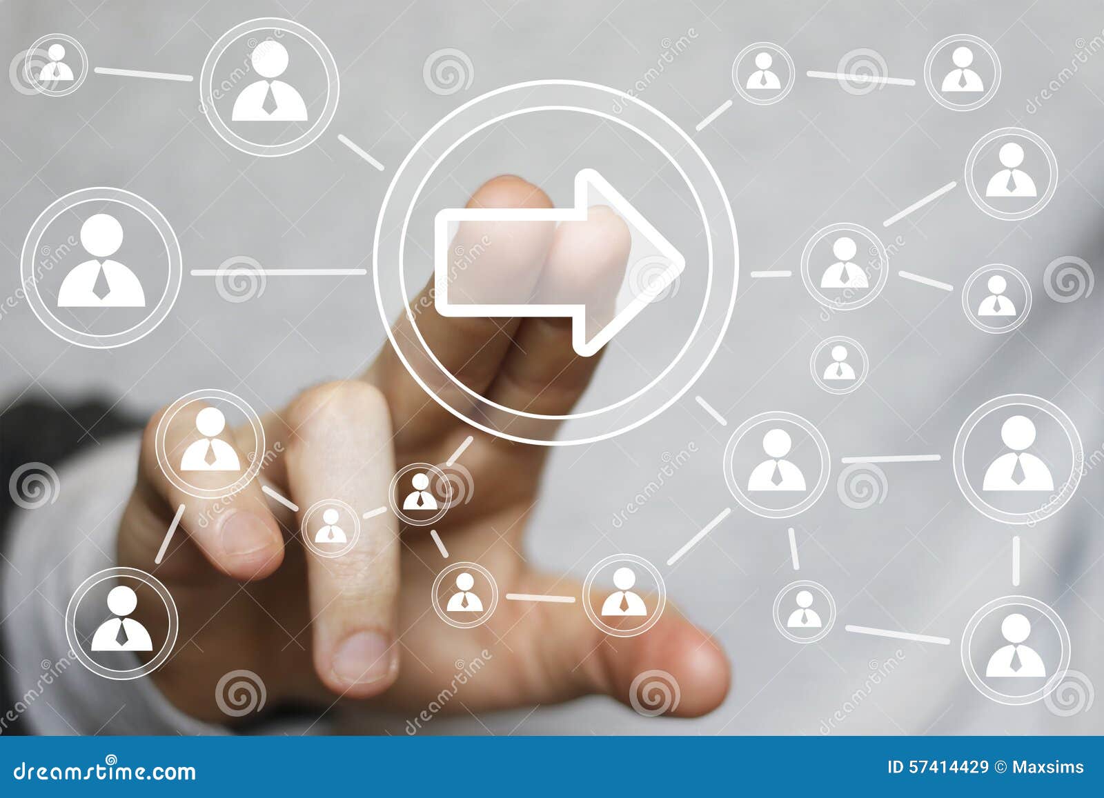 Business Button Arrow Icon Connection Communication Web Sign Stock ...