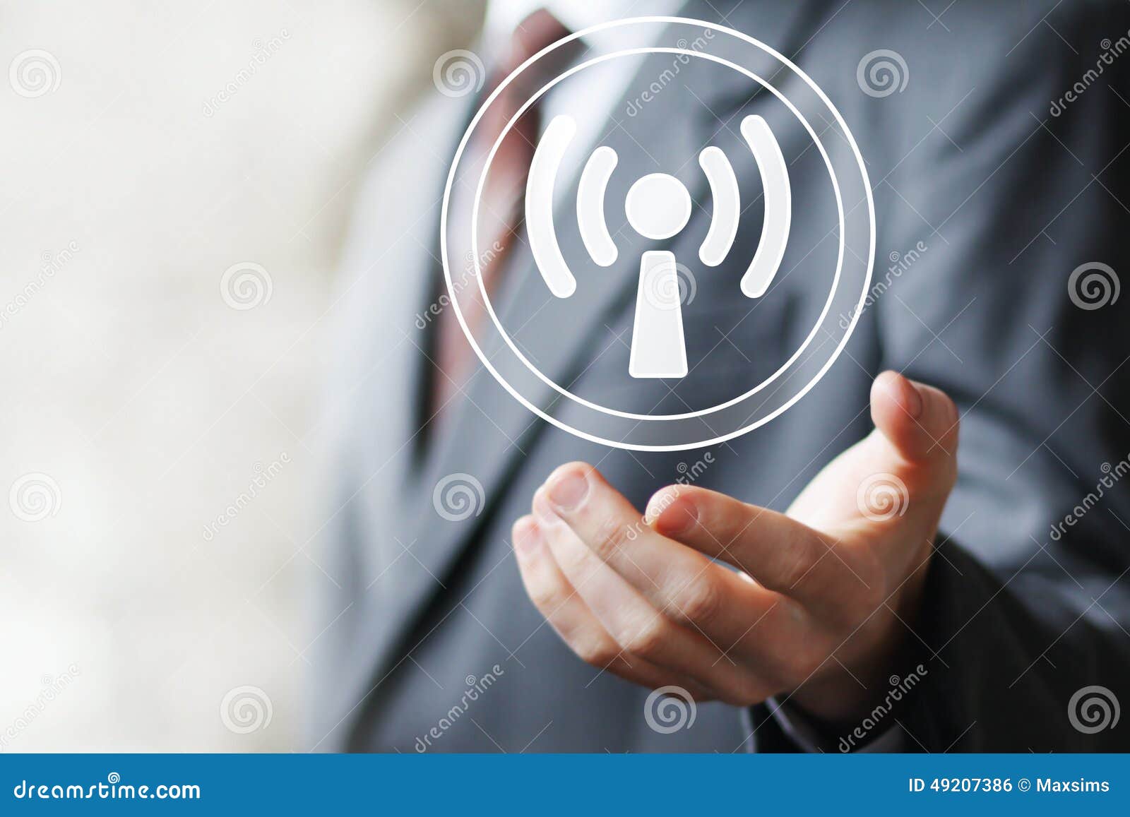 Business Button Sign Wifi Web Connection Signal Icon Stock Photo ...